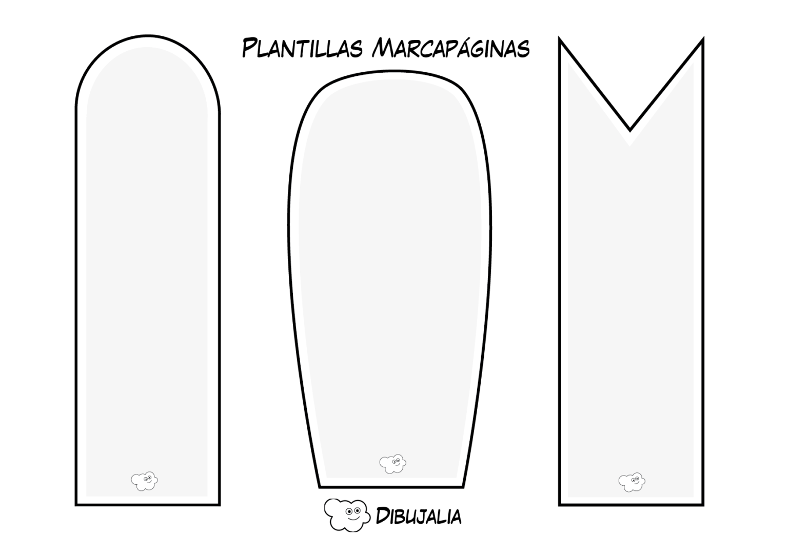 Plantillas para Diseñar tu Marcapáginas - Dibujalia Plantillas para Diseñar tu Marcapáginas - Dibujalia